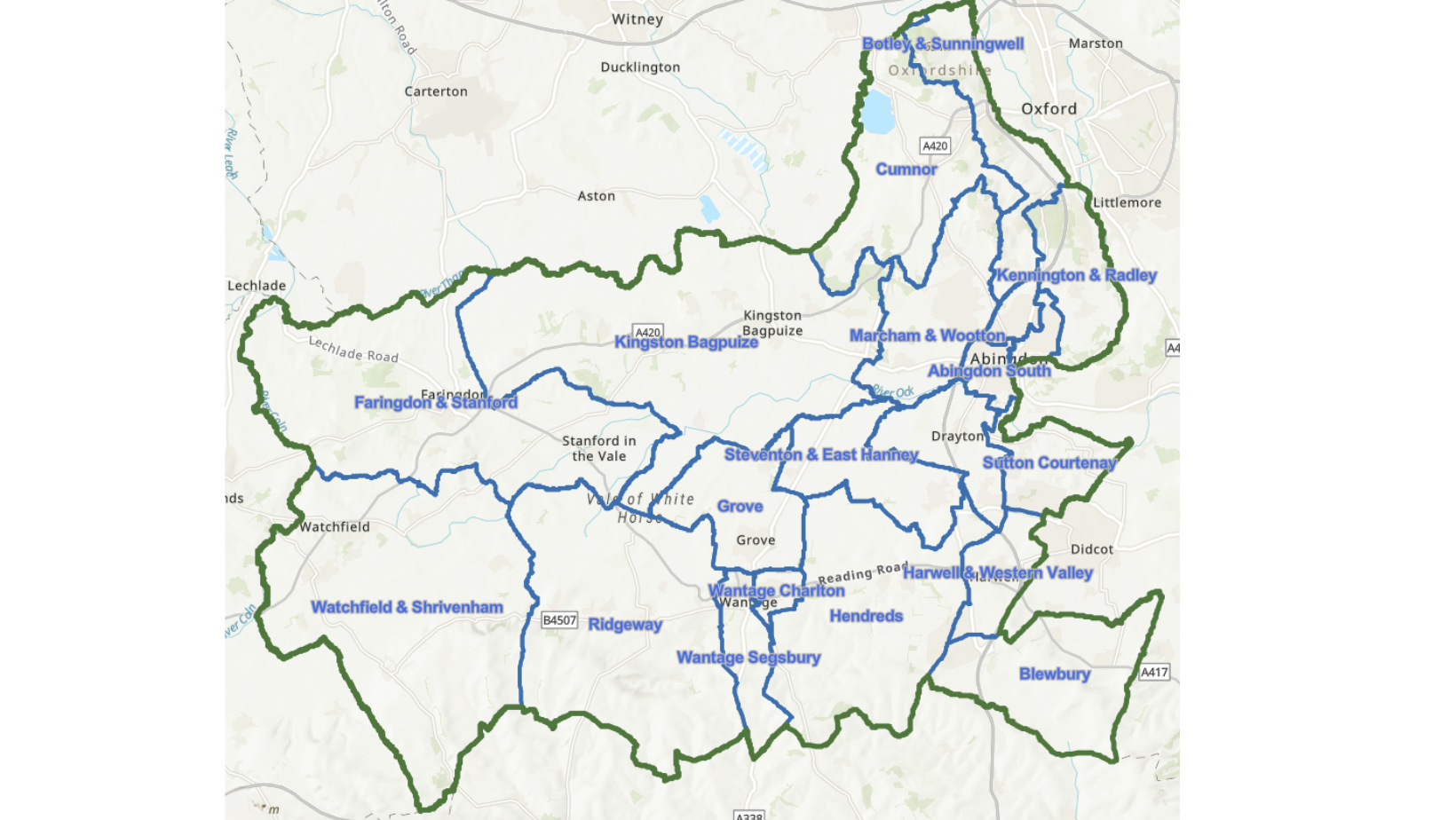 Have your say on a new political map for Vale of White Horse District ...